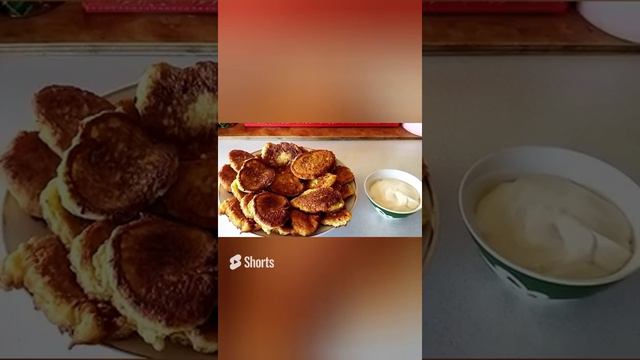 Мы приготовили драники из кабачков)