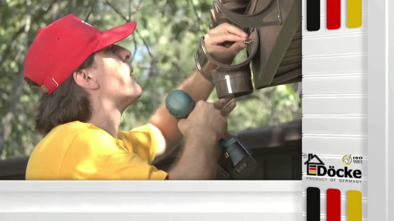 Учебный фильм Дёке - Монтаж водосточной системы