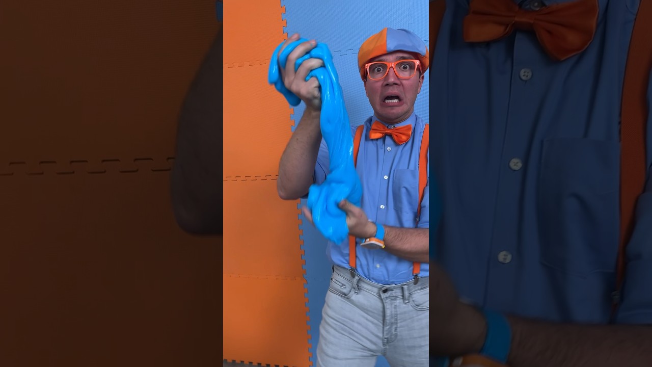 Волшебная синяя слизь Blippi 🔵! Смотрите до конца! #blippi #shorts