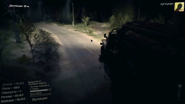 Spintires карта побережье перевозим лес на Урале..mp4