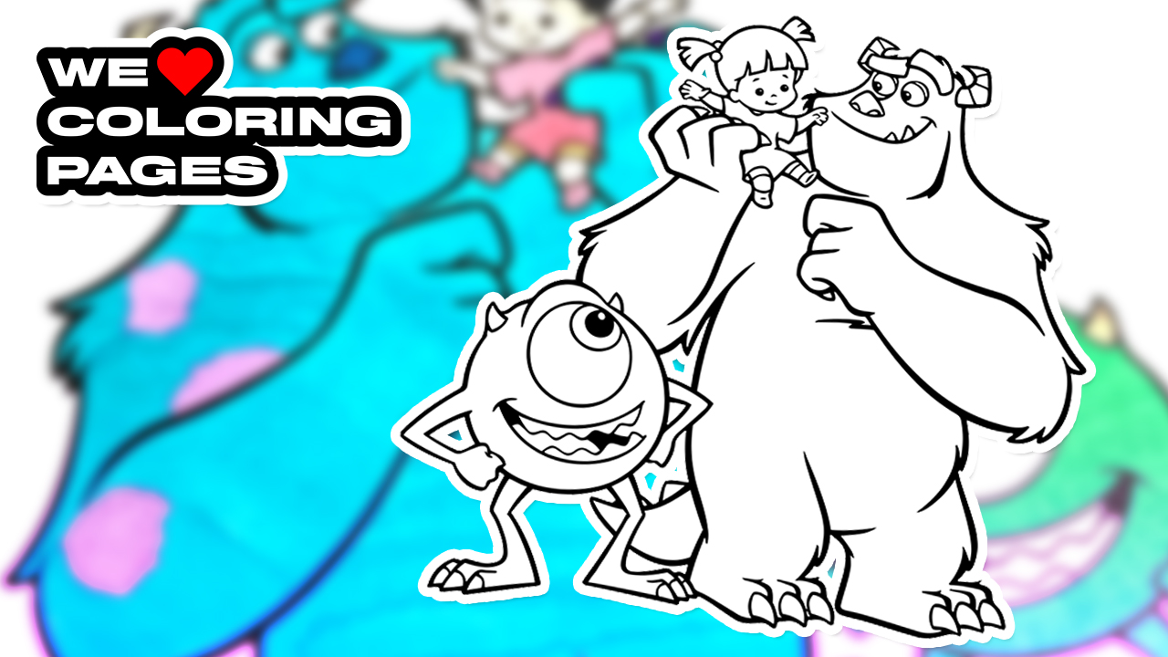 #43 Корпорация Монстров Дисней Пиксар Раскраска | МЫ ❤️ РАСКРАСКИ