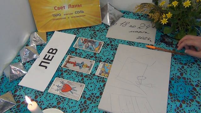 5 - ЛЕВ - прогноз ТАРО - с  18.03.2024г. по  24.03.2024г. + Послание от Высших Сил.