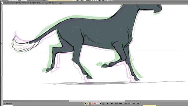 Рысь единорога, практика анимации