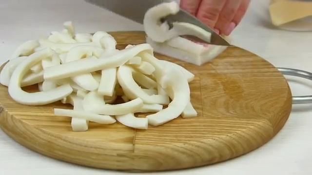 Салат "ОТПАД" НЕОБЫЧНЫЙ ВКУСНЫЙ/С кальмарами и яичными блинчиками!