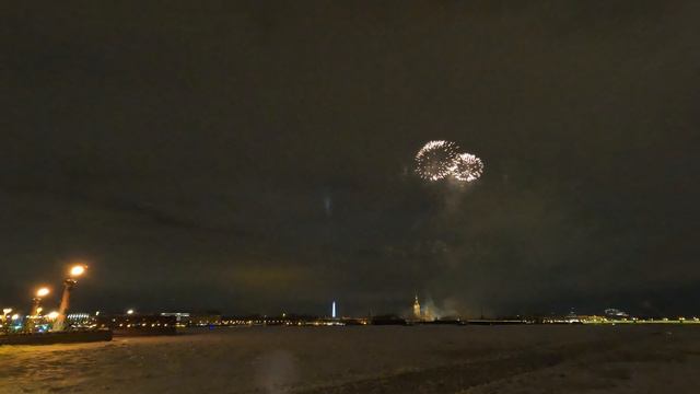 Санкт-Петербург Салют в честь 80-й годовщины снятия блокады Ленинграда