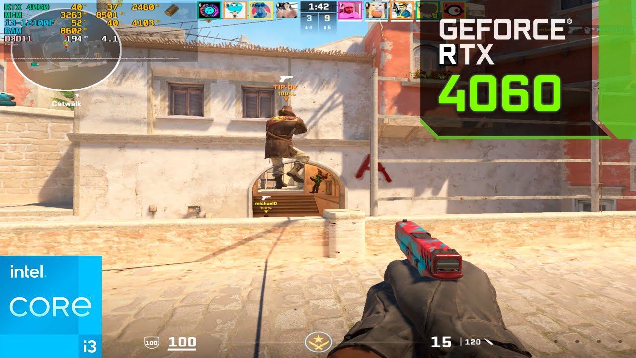 Counter-strike 2 : RTX 4060 + i3-12100F