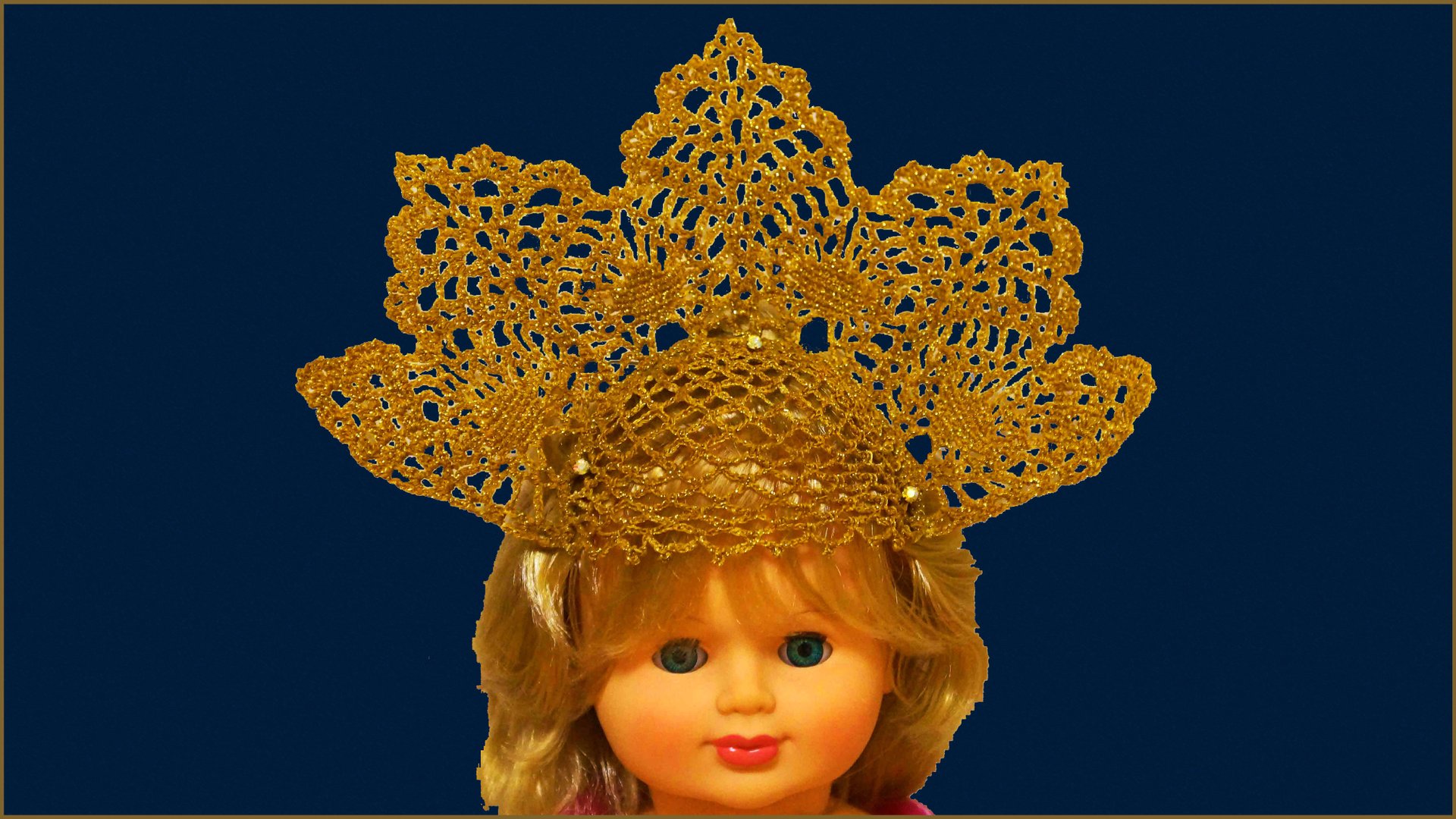 Вязание короны крючком. Кокошник крючком. Часть 1.