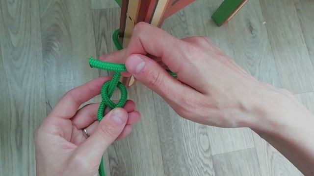 Как легко завязать УЗЕЛ ВОСЬМЁРКА НА ОПОРЕ