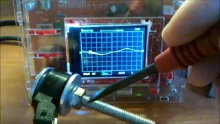 Принцип работы датчика детонации на экране осциллографа DSO138