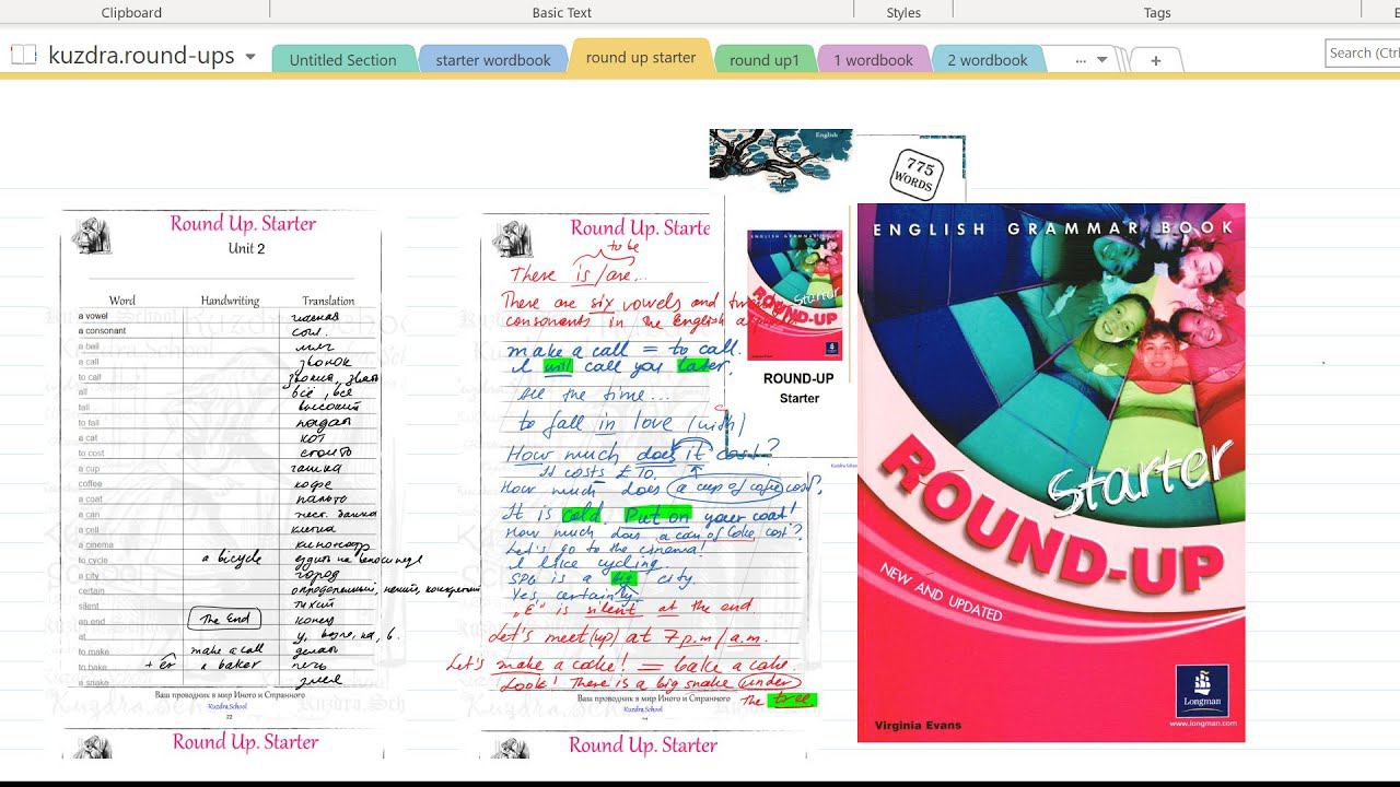 9. Round Up. Starter. Unit 2 Words 1