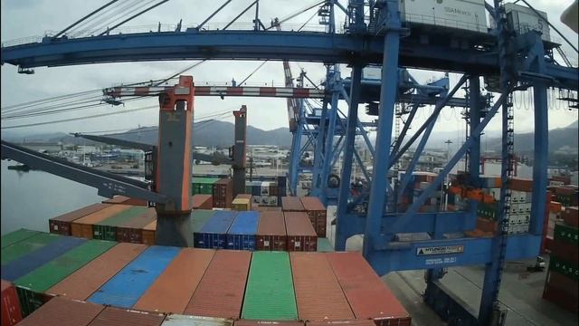 Три дня и две ночи в порту за 10 минут. Мансанильо, Мексика. Timelapse.