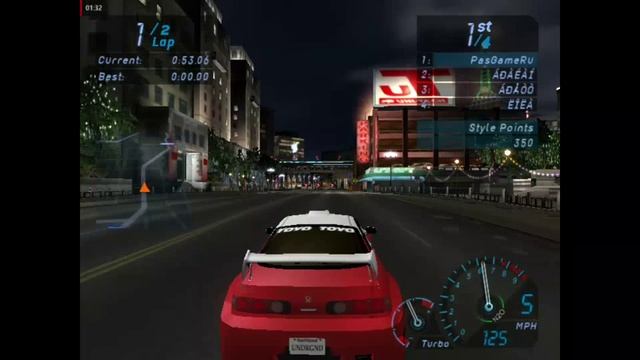 NFS Underground - Гонка 1 (без комментариев)