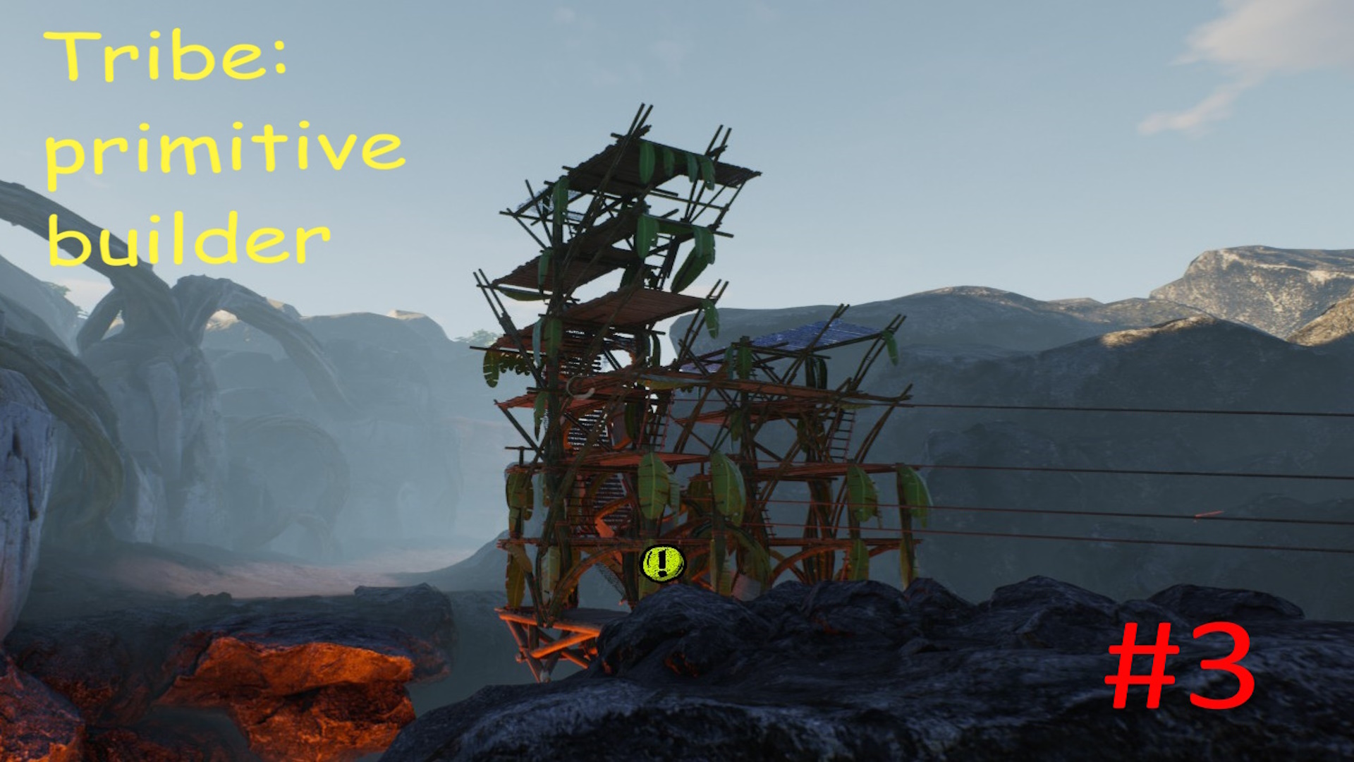 Tribe: Primitive Builder #3 Начало большой стройки и так по мелочи.