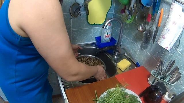 Засолка свежемороженых опят после длительного хранения. Часть 1