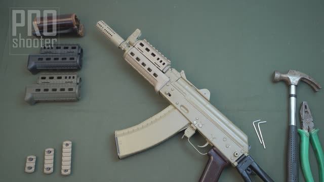 Полимерное цевьё для АКС-74У, DLG Tactical