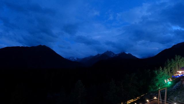 Закат в горах. Архыз