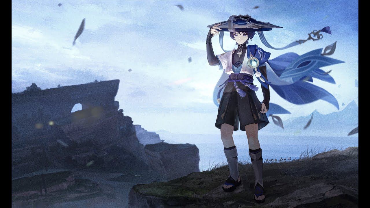 Genshin Impact исследуем мир. Играем "Странником"