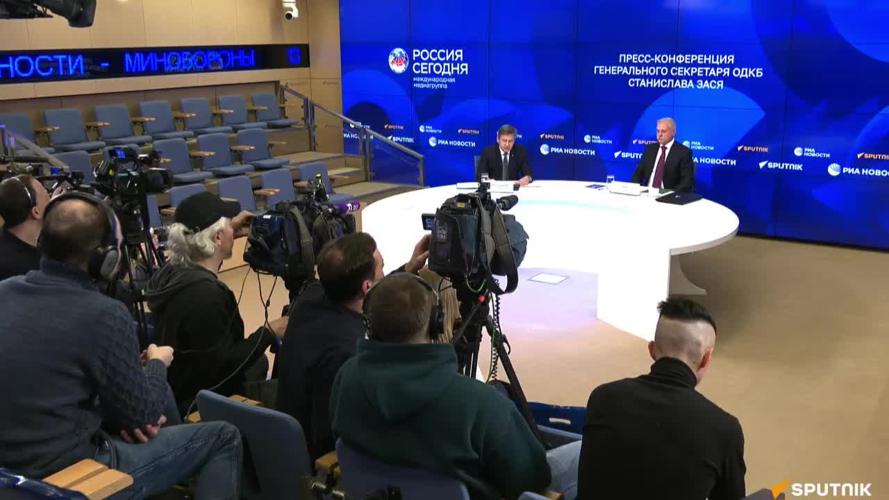 Пресс-конференция генсека ОДКБ Станислава Зася: о помощи Армении, миротворцах, потенциале Организаци