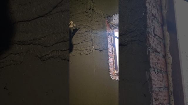 Механизированная штукатурка.