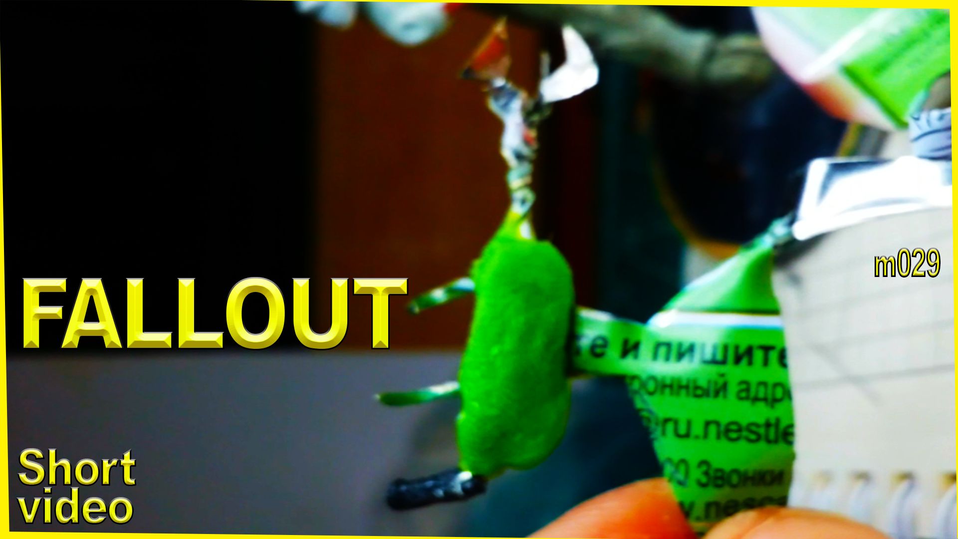 Лепка из полимерной глины плазменной пушки из Fallout.