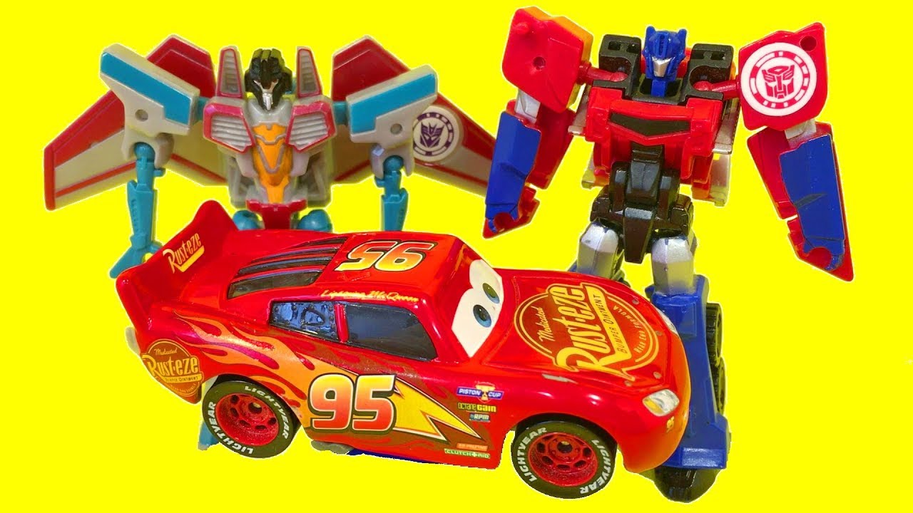 Трансформеры Тачки Молния Маквин Пропал Мультики про Машинки Роботы