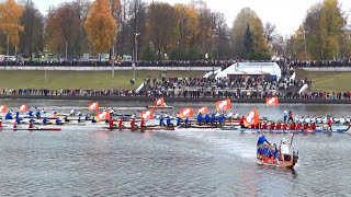 Олимпийский огонь в Твери  Водный этап