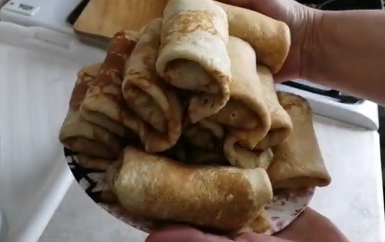 №210 Удачный рецепт . Блины на кефире.??