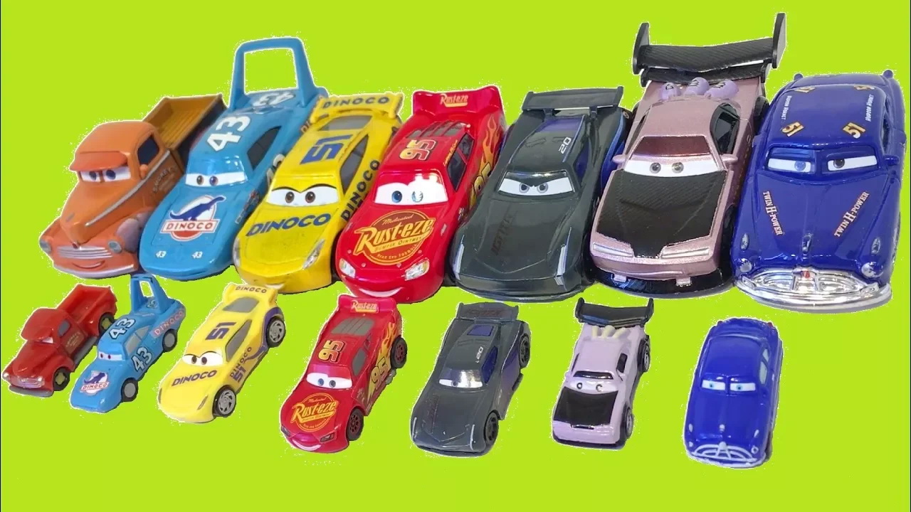 Тачки Много Машинок Большие и Маленькие Мультики про Машинки Игрушки Cars Disney