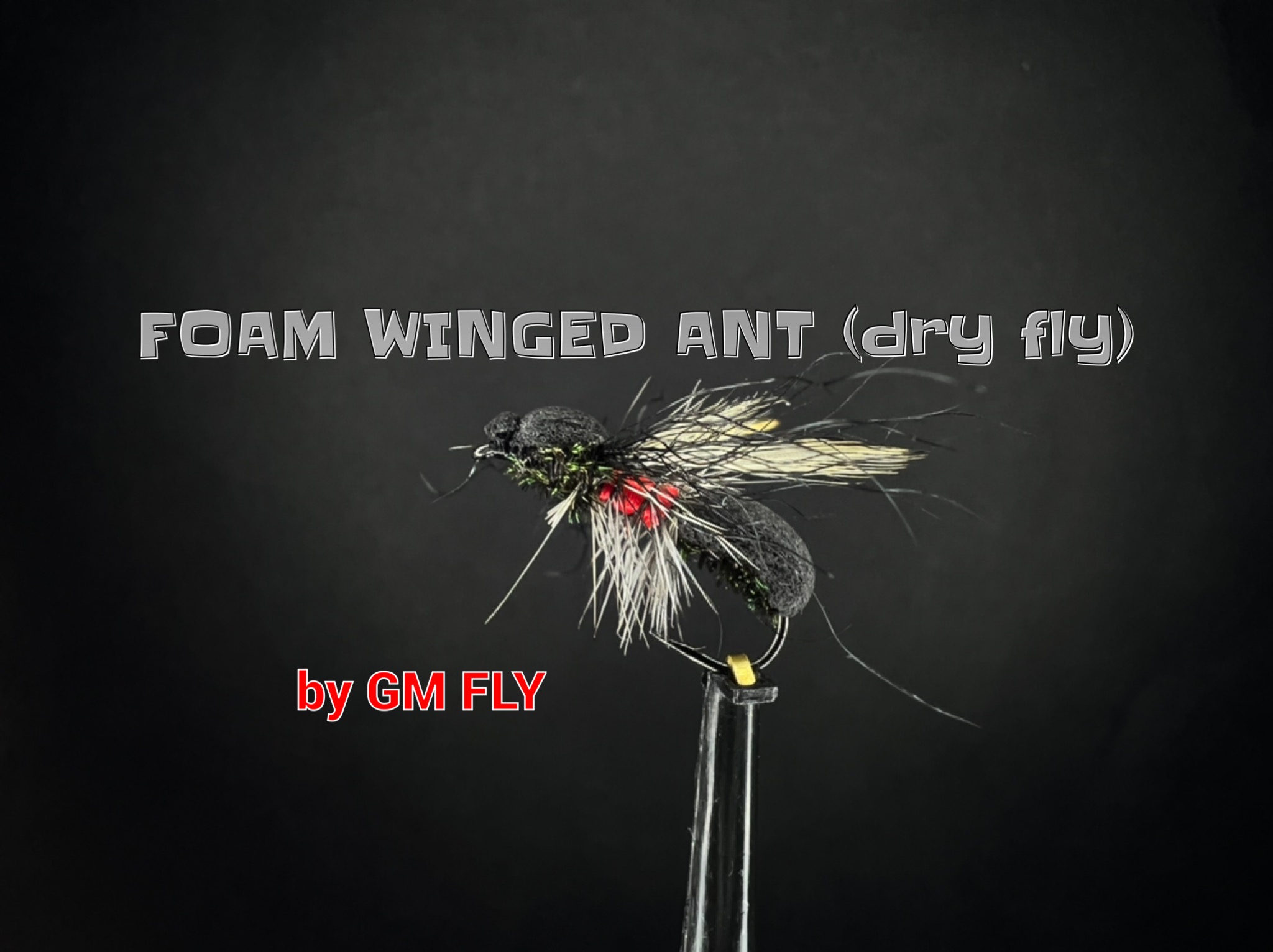 Крылатый Муравей из пенки Foam Winged Ant Как связать от GM FLY
