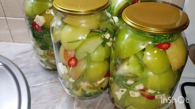 Помидоры зеленые на зиму!❤