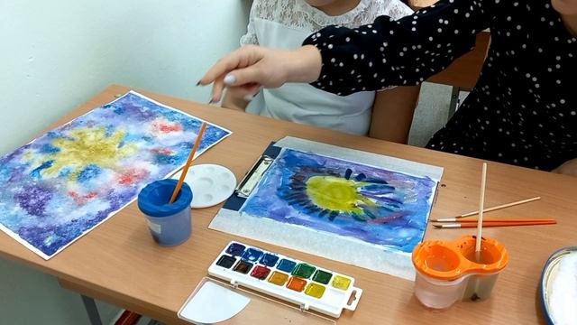 Фрагмент занятия по изобразительной деятельности. Тема: "Космос".