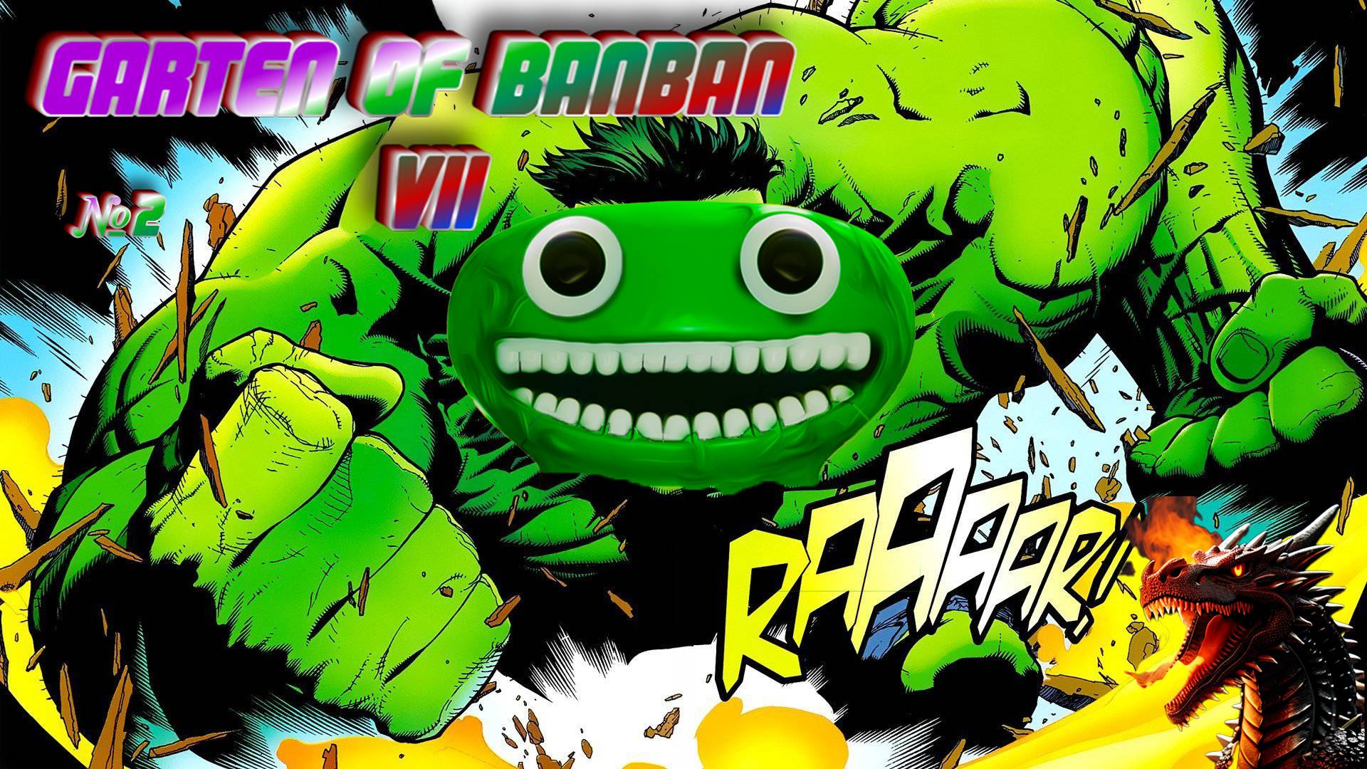 Прохождение игры Garten of Banban 7 | Халк крушить №2