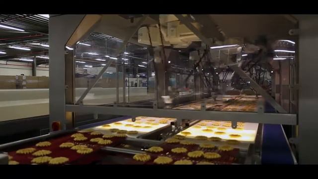 Упаковка вафель при помощи дельта робота FANUC M-2iA.mp4