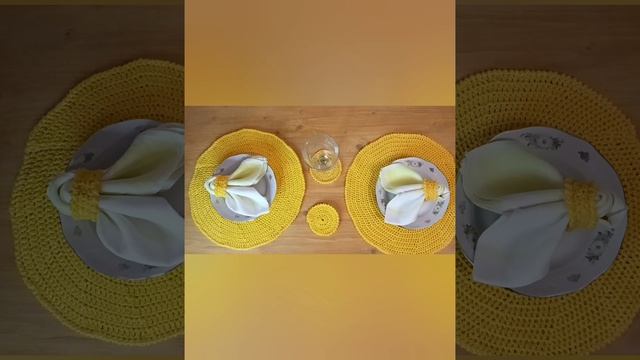 Вяжем крючком. Салфетки для сервировки стола.