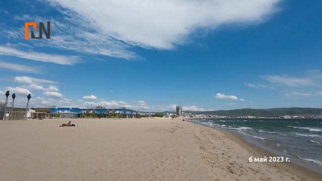 Прогулка по пляжу на Солнечном берегу - 6 мая 2023 года