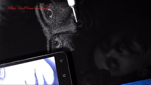 Ручная гравировка портрета на стекле.