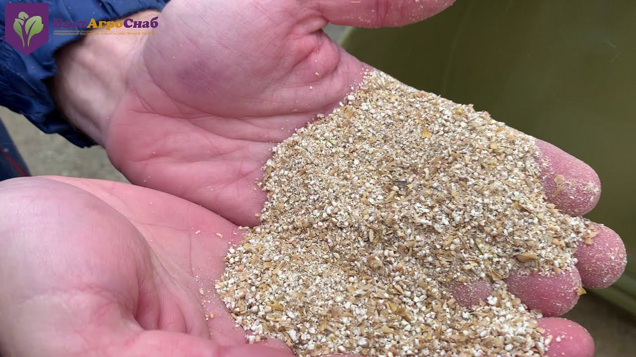 Запуск дробилки влажного зерна RОmiLL CP1 SIMPLE