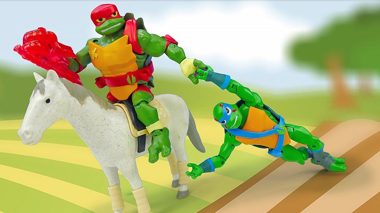 Новые игры для мальчиков - Супер Черепашки Ниндзя в Деревне! – Онлайн видео с героями сериала