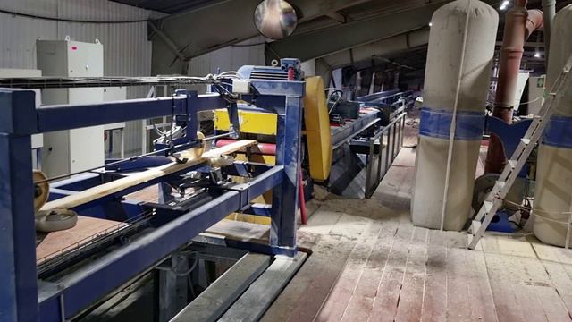 Автоматическая лесопильная линия на базе Актант и MRS с двумя кромочниками