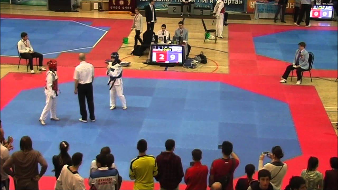 Taekwondo WTF. Соревнования Патриот. 09.05.2015. Цой Марта-Авраменко.