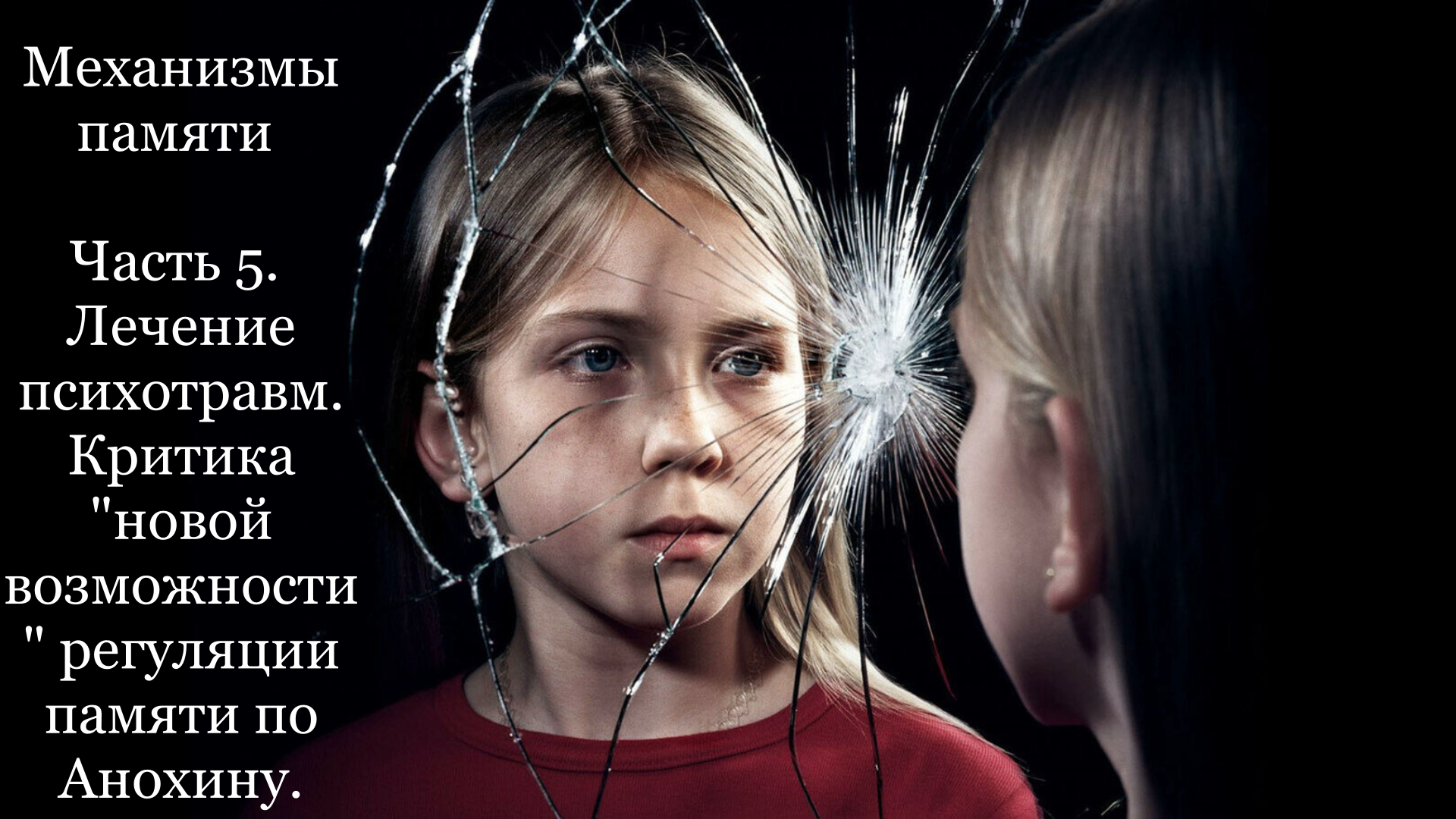 Механизмы памяти. Часть 5. Лечение психотравм. Критика "возможности регуляции" памяти по Анохину.