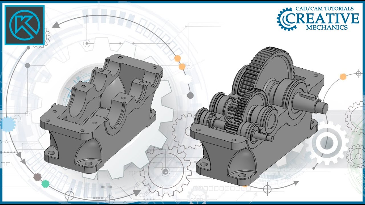 Редуктор в Компас 3D. Корпус редуктора