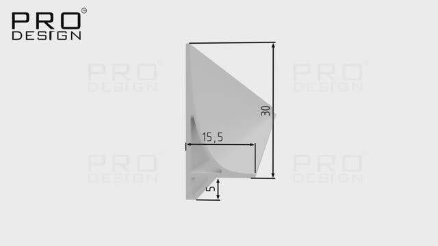 Плинтус Pro Design Corner L 584