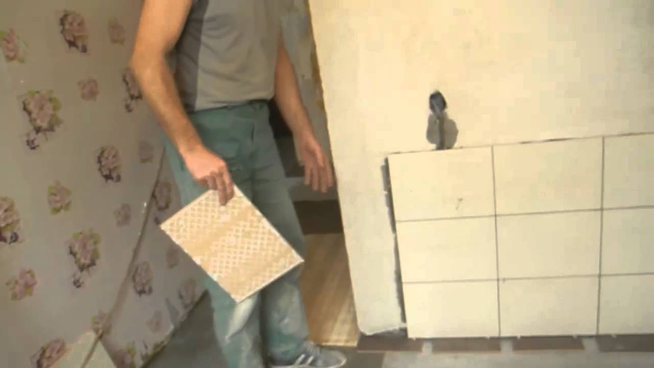 Облицовка плиткой стен на кухне ч.4