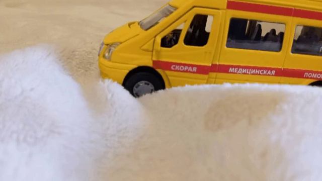 дорожное движение часть 2 зимняя авария (stop Motion)