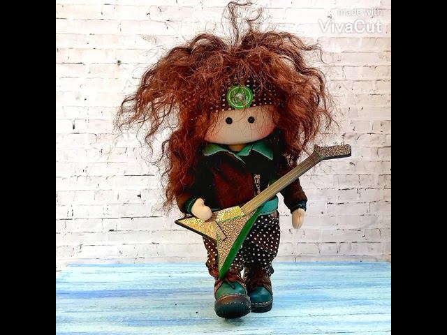 Кукла текстильная мальчик-рокер/Kuk_Lana