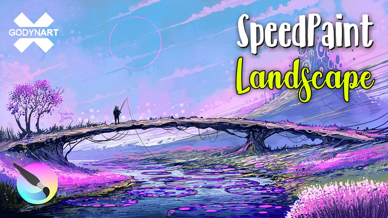 Как нарисовать весенний пейзаж