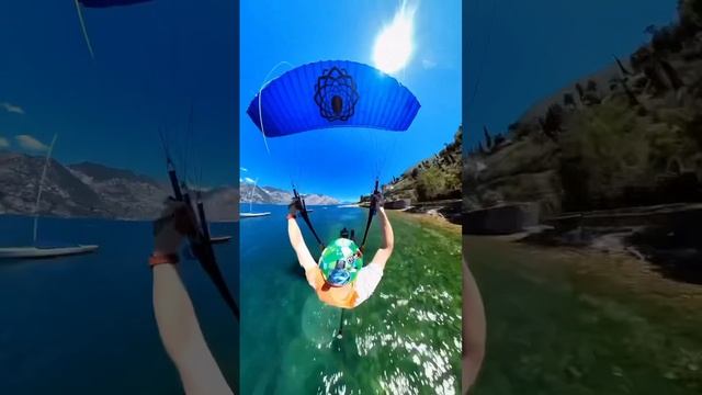 Экстремально пролетел на параплане