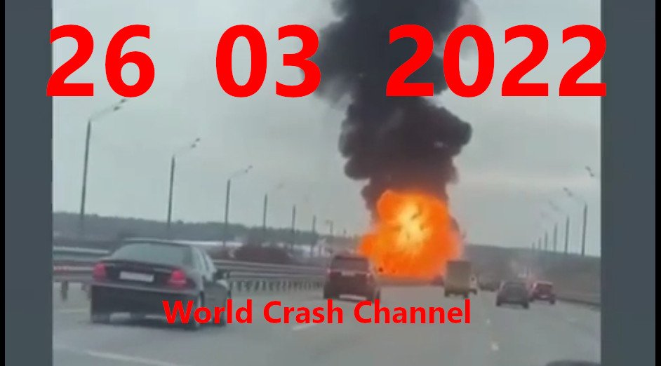 Подборки  Аварии и ДТП  26 03 22  (Март 2022) Взрыв газели