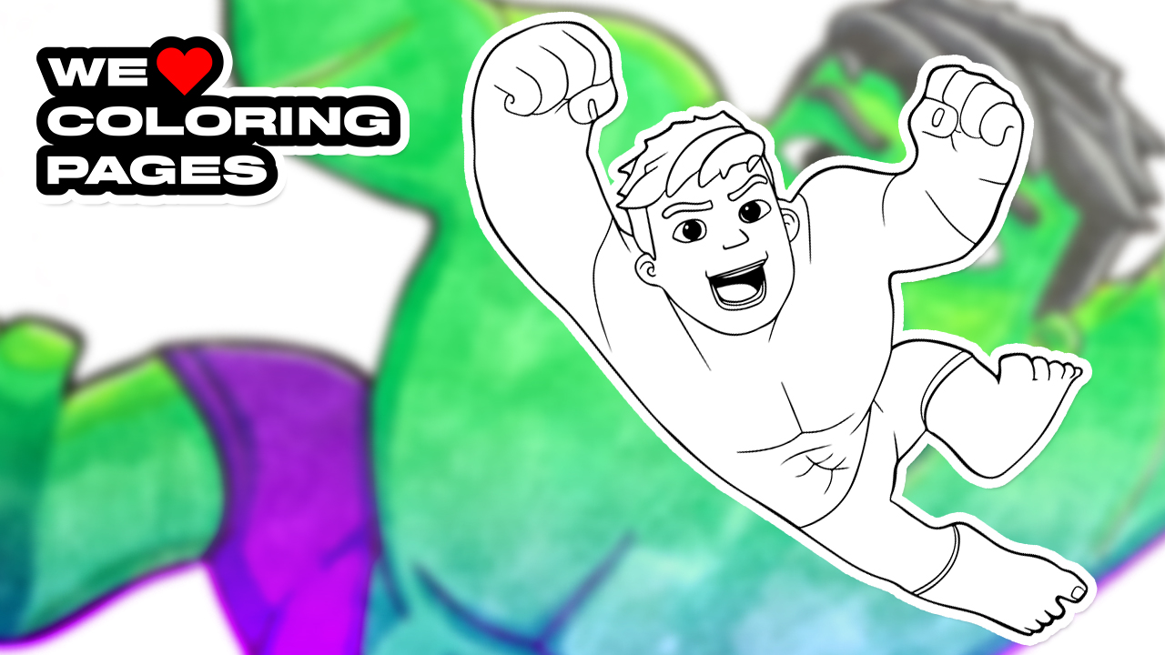 #50 Hulk Spidey Раскраска | МЫ ❤️ РАСКРАСКИ